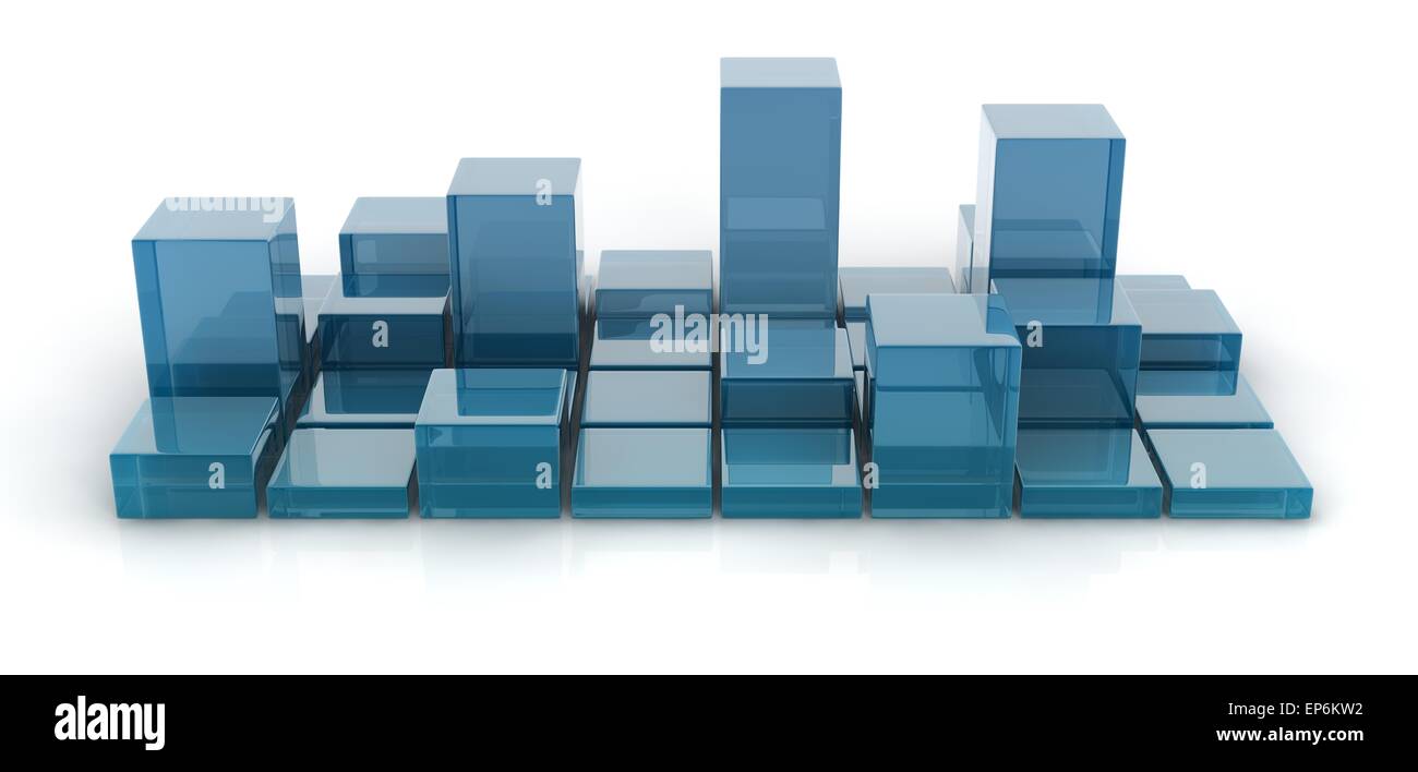 Glass cube in architecture Cut Out Stock Images & Pictures - Alamy