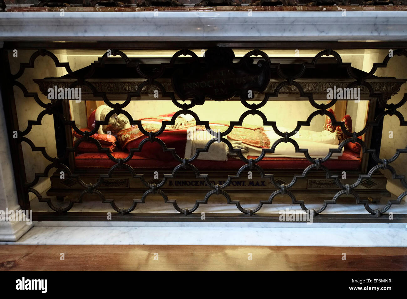 Pope Innocent XI Remains St. Peter's Basilica Rome Italy IT EU Europe ...