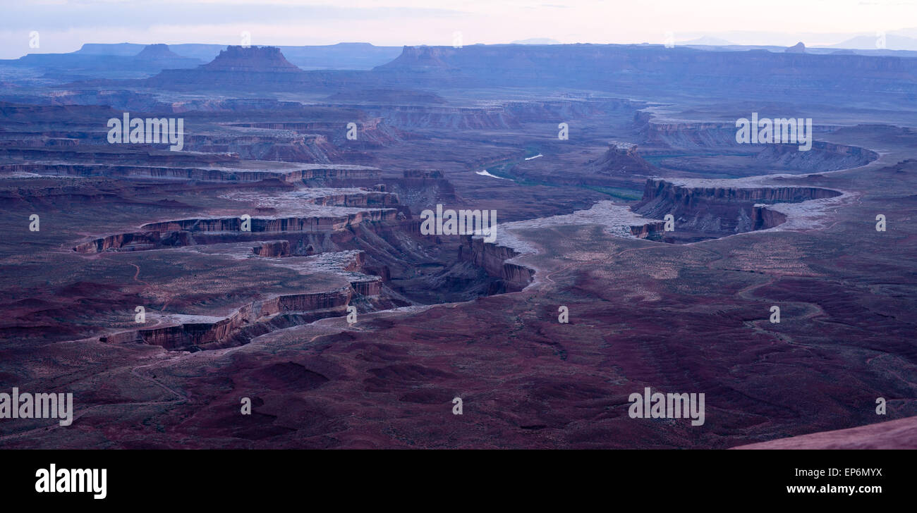 The sun has dropped below the horizon as you view from the Green River ...