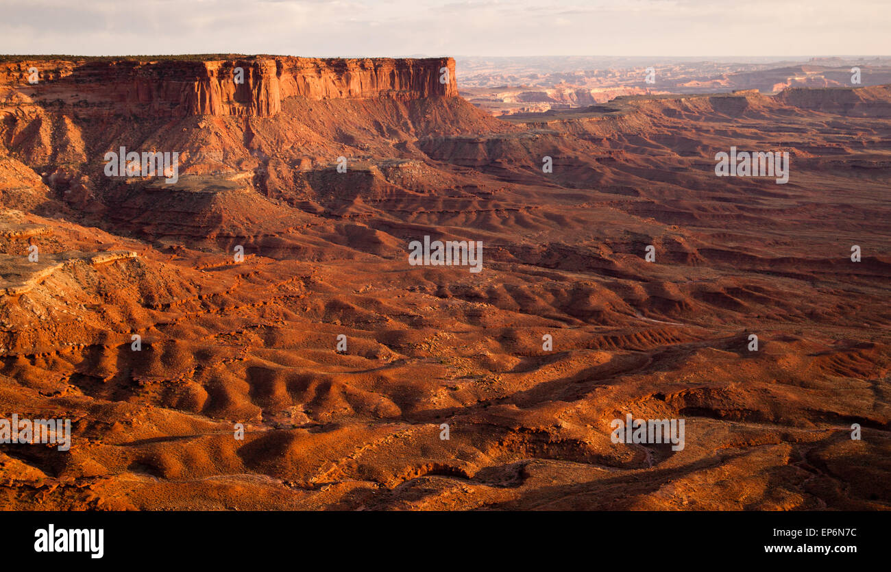 It's a grand view from the Green River Overlook as the sun sets Stock ...
