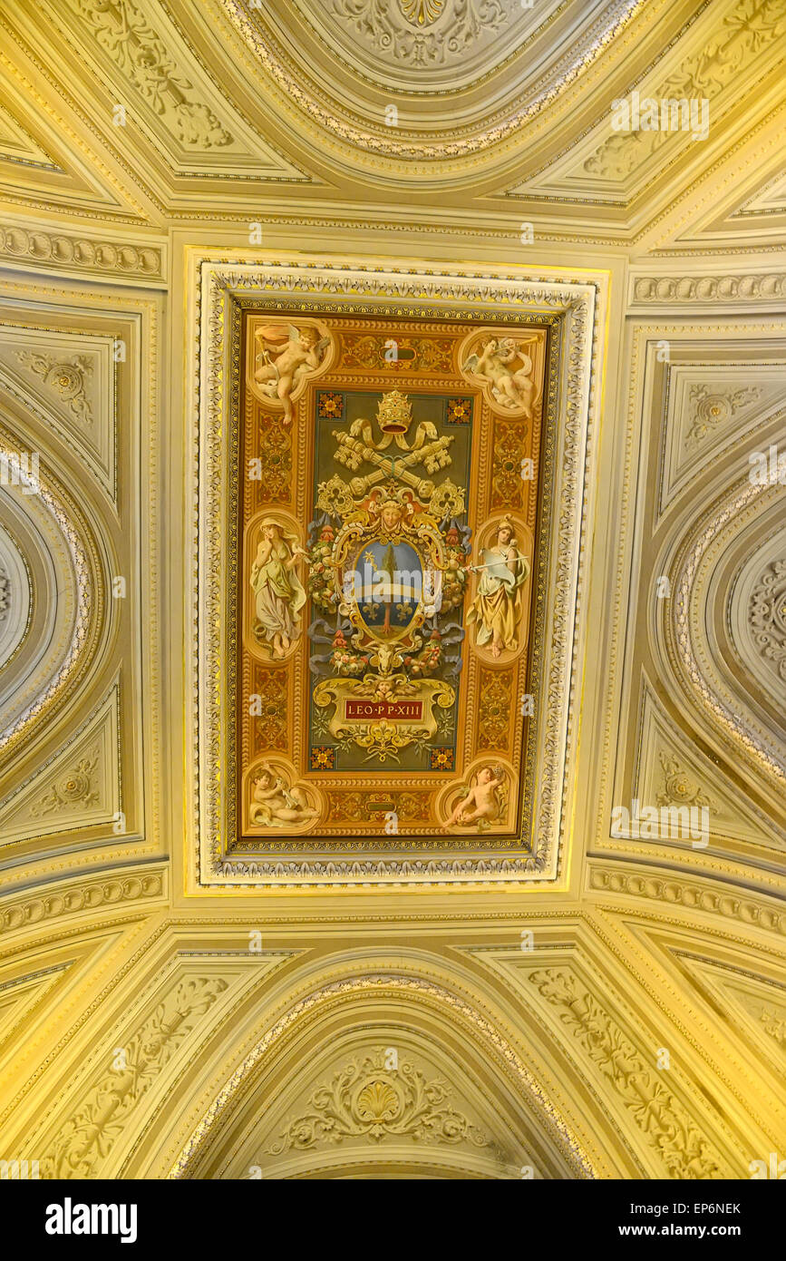 Ceiling Vatican Museum Rome Italy IT EU Europe Stock Photo - Alamy