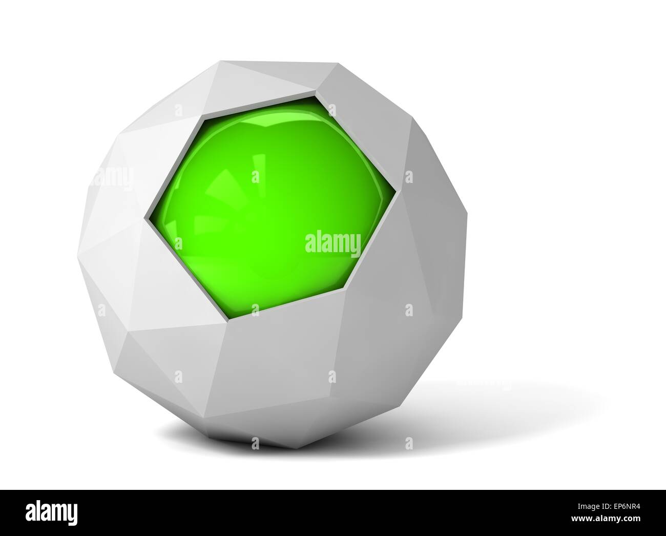 3d gray polyhedron on hi-res stock photography and images - Alamy