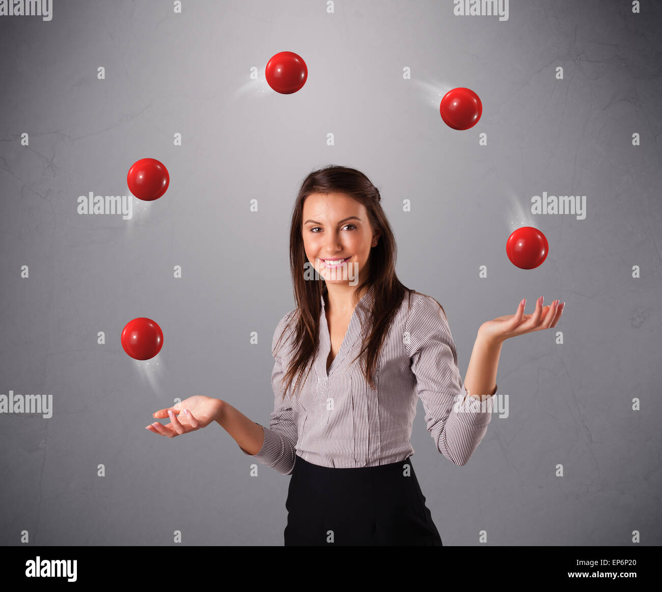 Woman juggling balls hi-res stock photography and images - Alamy