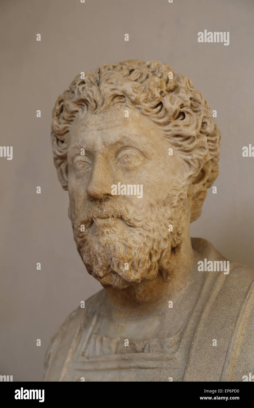 Marcus Aurelius (121-180 AD). Roman Emperor. Last of th Five Good ...
