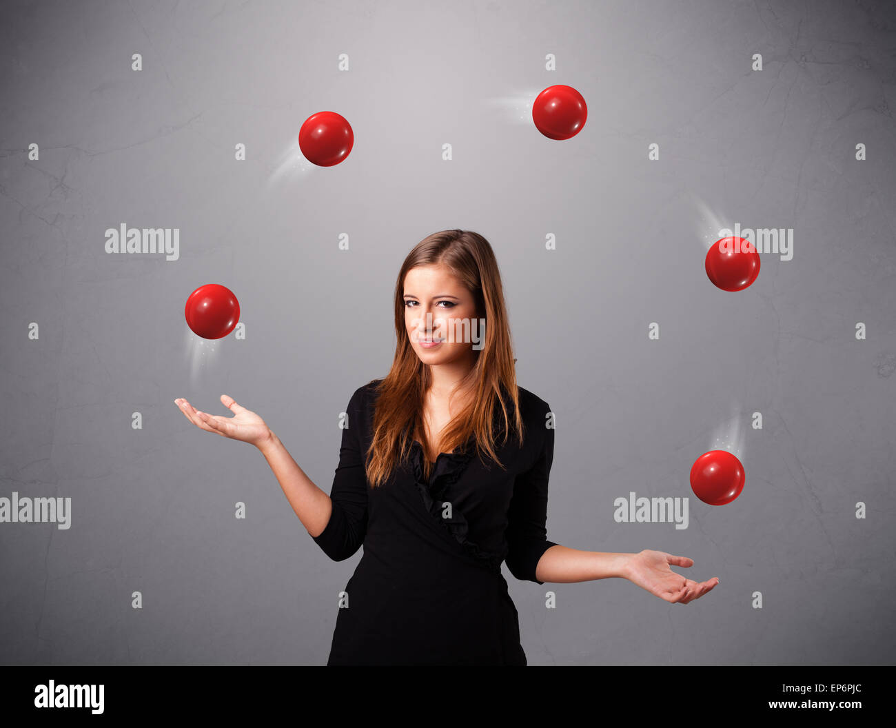 Girl juggle ball hi-res stock photography and images - Alamy