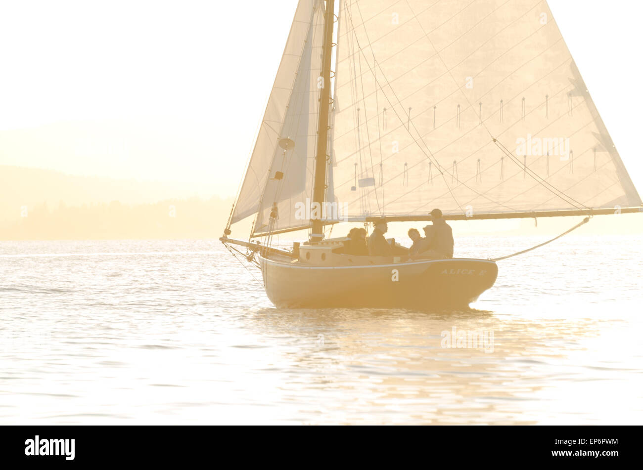 Gaff rigged sailboat hi-res stock photography and images - Alamy