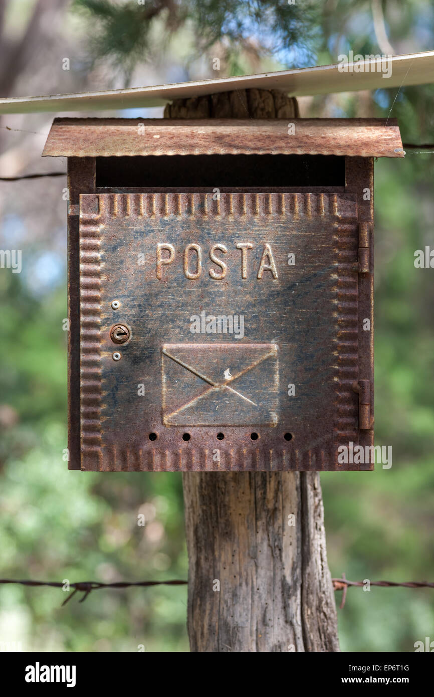 Country Letterbox on the wall in Italy Stock Photo - Alamy