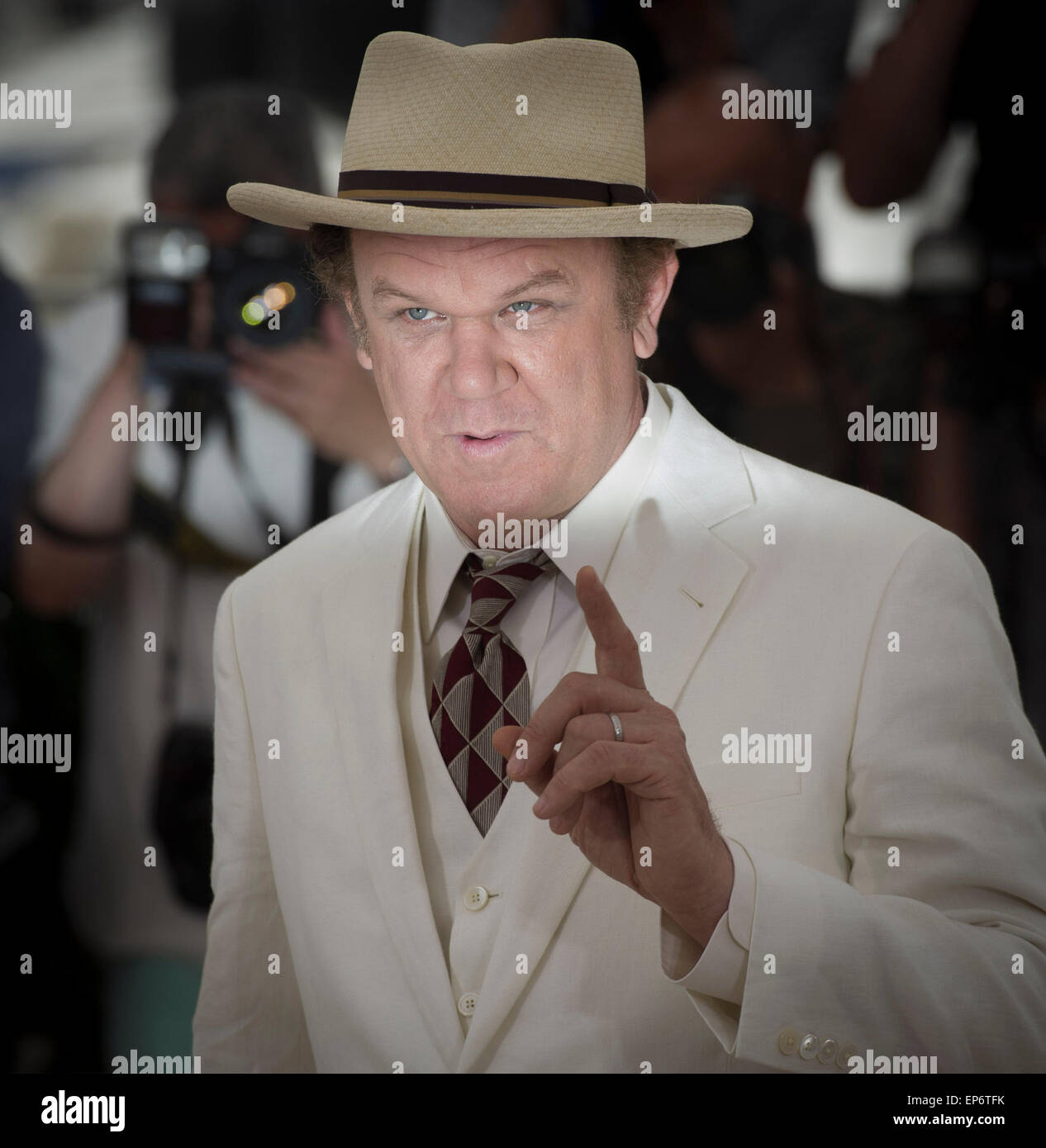 Cannes, France. 14th May, 2015. US actor John C. Reilly poses during a ...