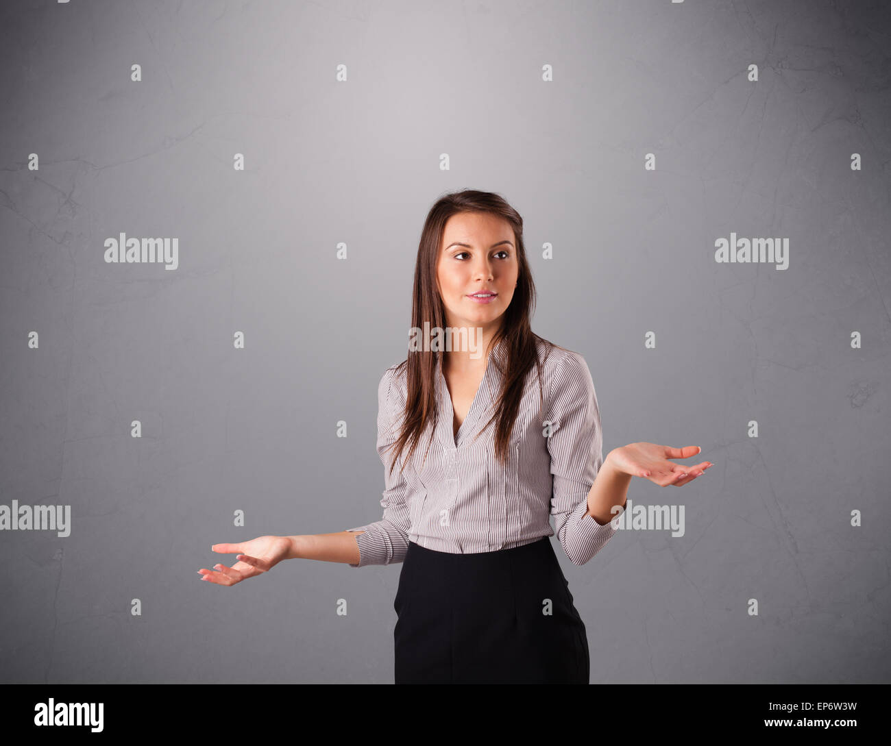 beautiful young lady juggling with copy space Stock Photo - Alamy