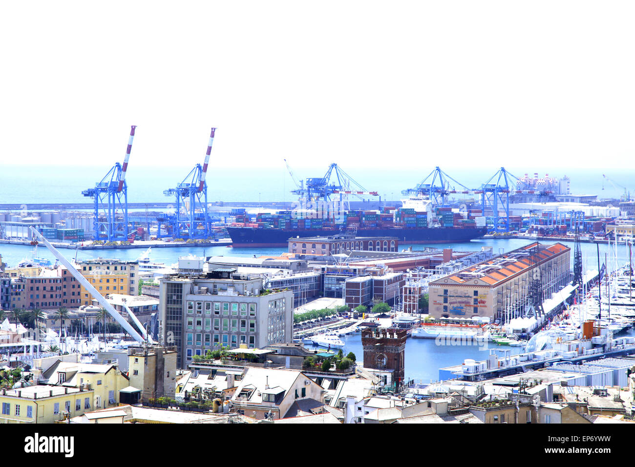 Italian port in genoa loading hi-res stock photography and images - Alamy