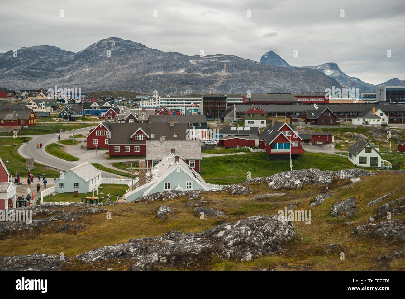 Buildings of Nuuk, the Capital of Greenland Stock Photo - Alamy