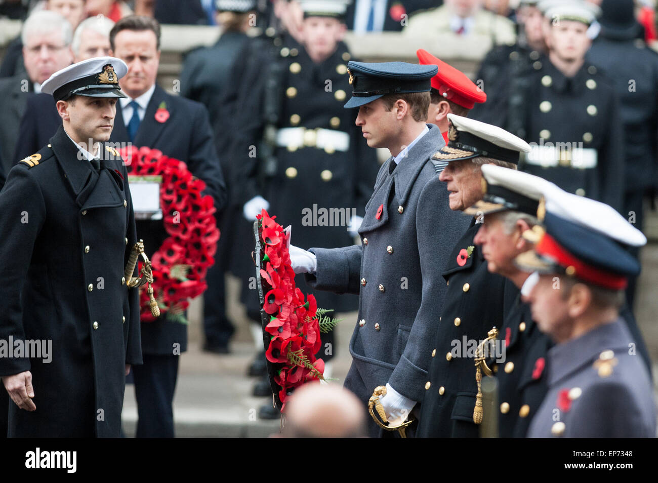 Remembrance Sunday service held at the Cenotaph. Featuring: Prince ...