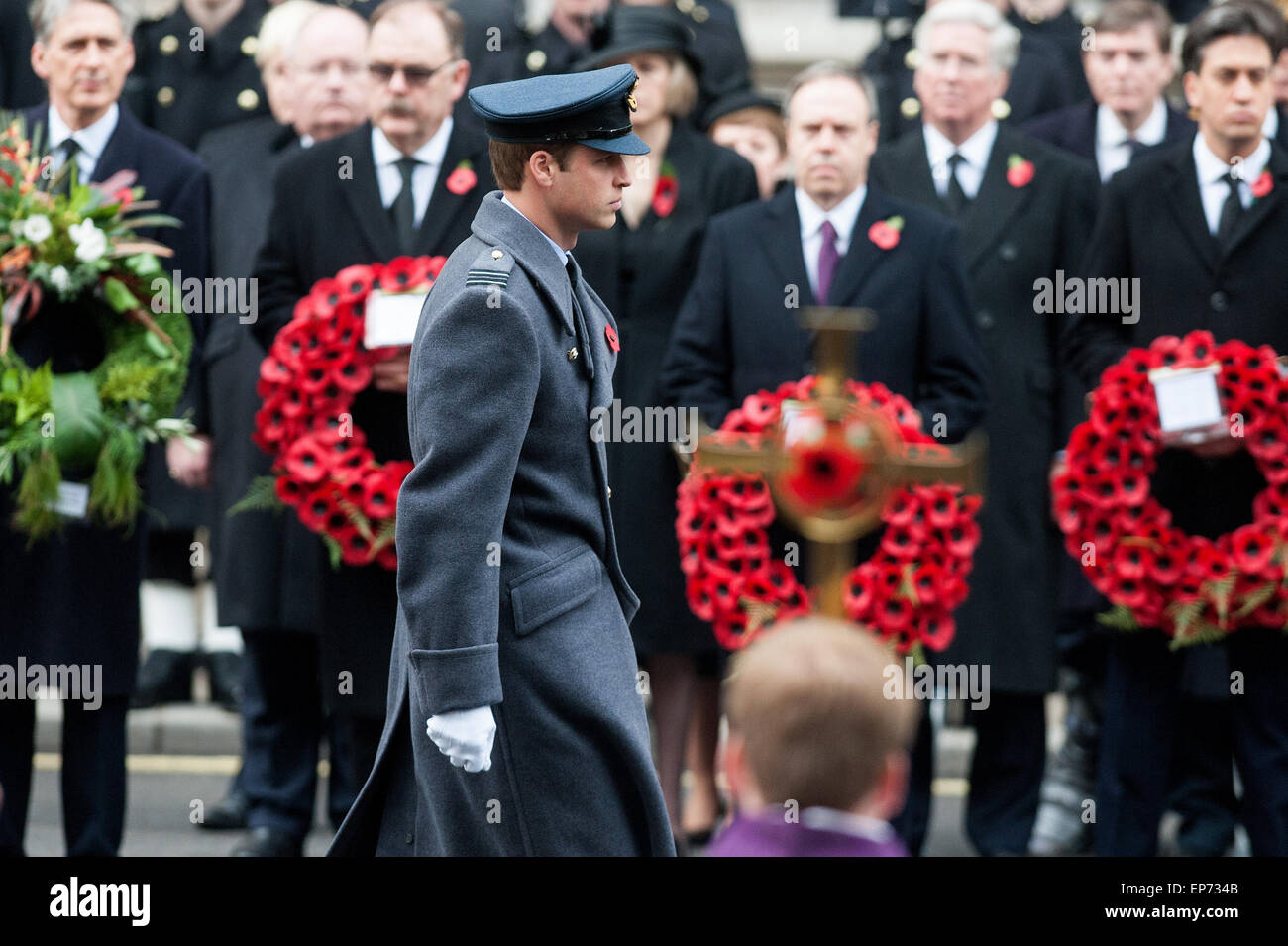 Remembrance Sunday service held at the Cenotaph. Featuring: Prince ...