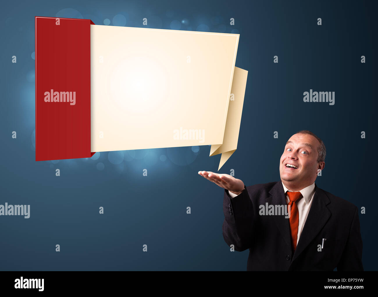 Funny businessman presenting modern hi-res stock photography and images ...