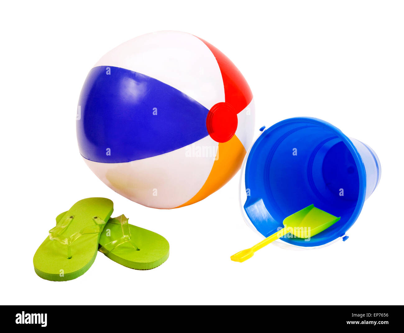 Beach ball bucket and spade hi-res stock photography and images - Alamy