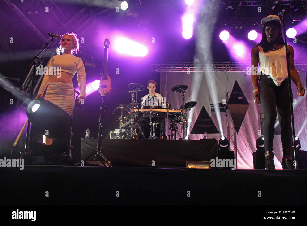London, United Kingdom. Clean Bandit performing on stage at Summer ...
