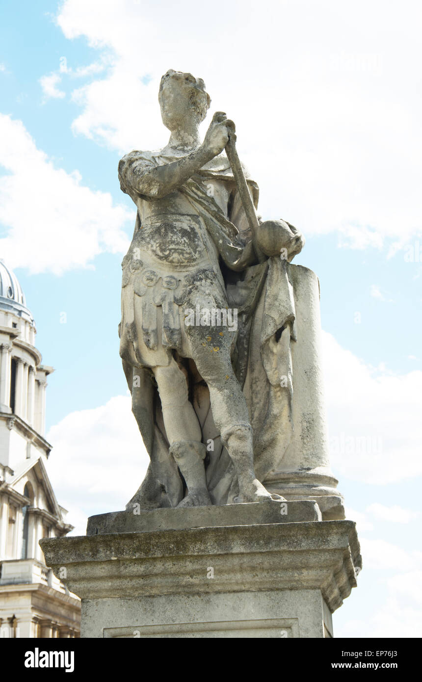King George ll Statue In the Grounds of Royal Naval College Greenwich ...