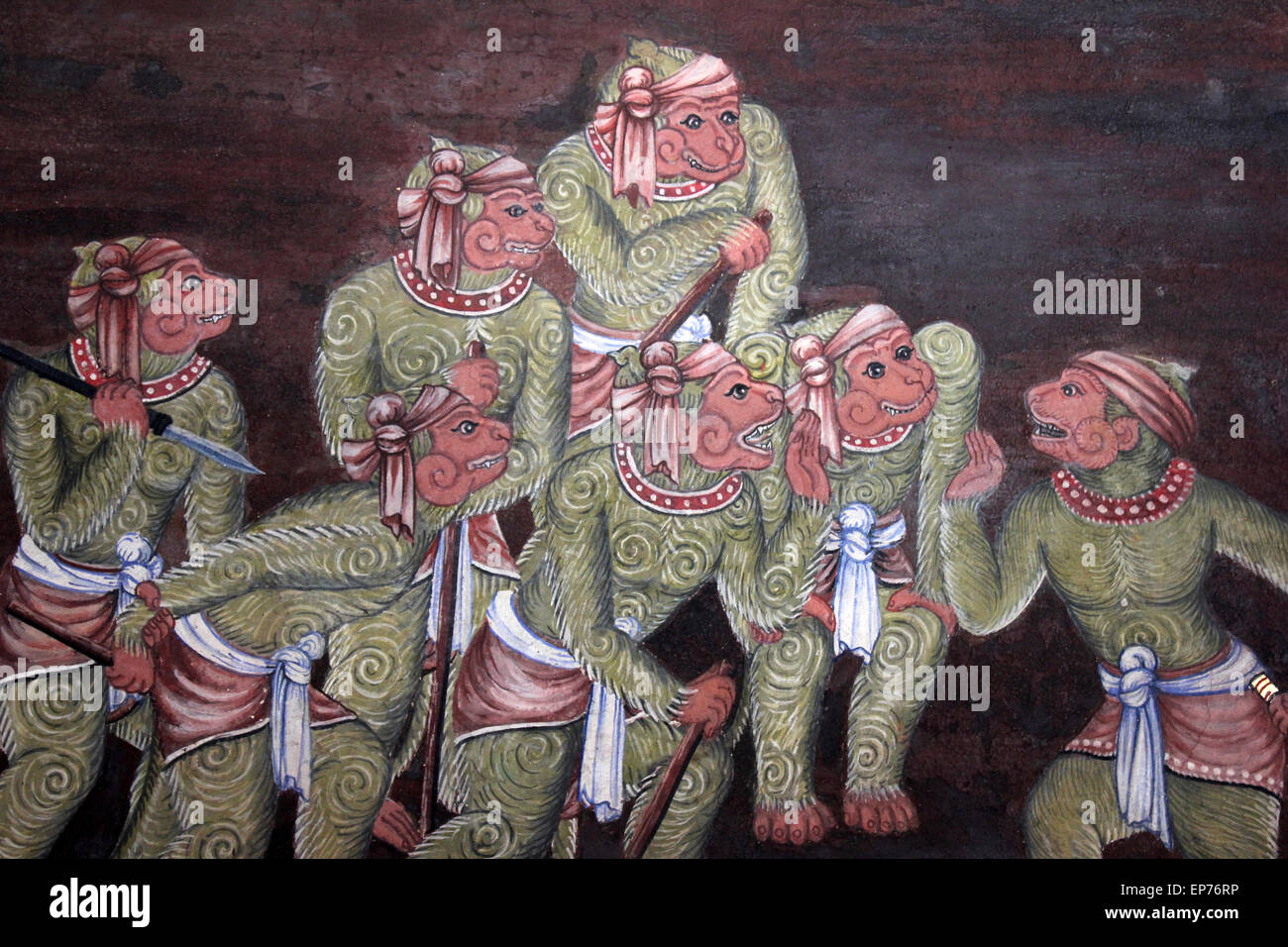 Mythical thai monkey mural High Resolution Stock Photography and Images ...