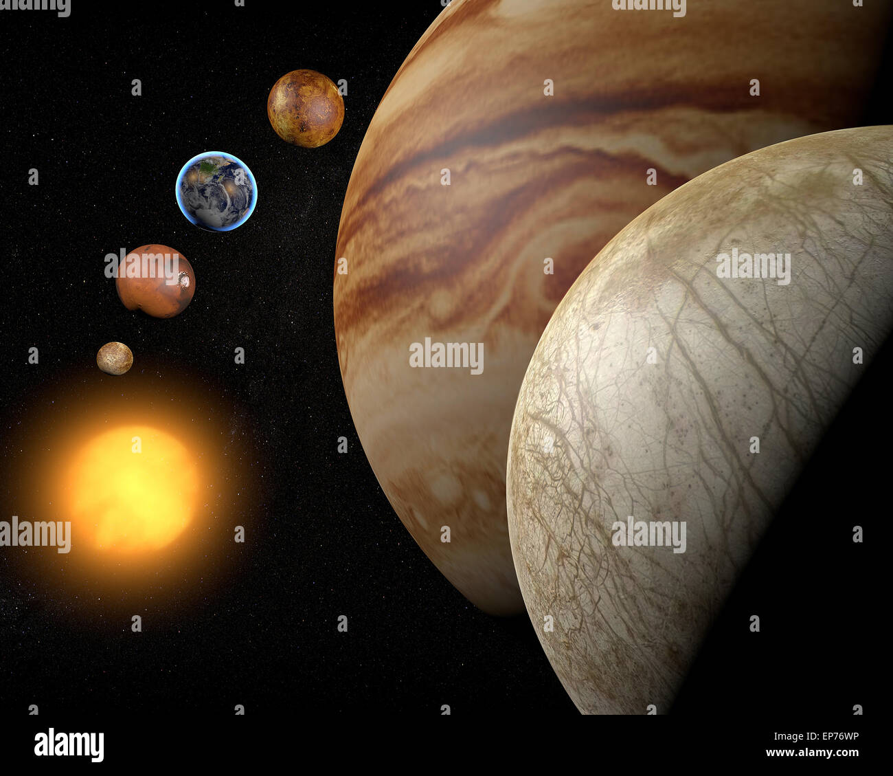 Solar System Europa Moon
