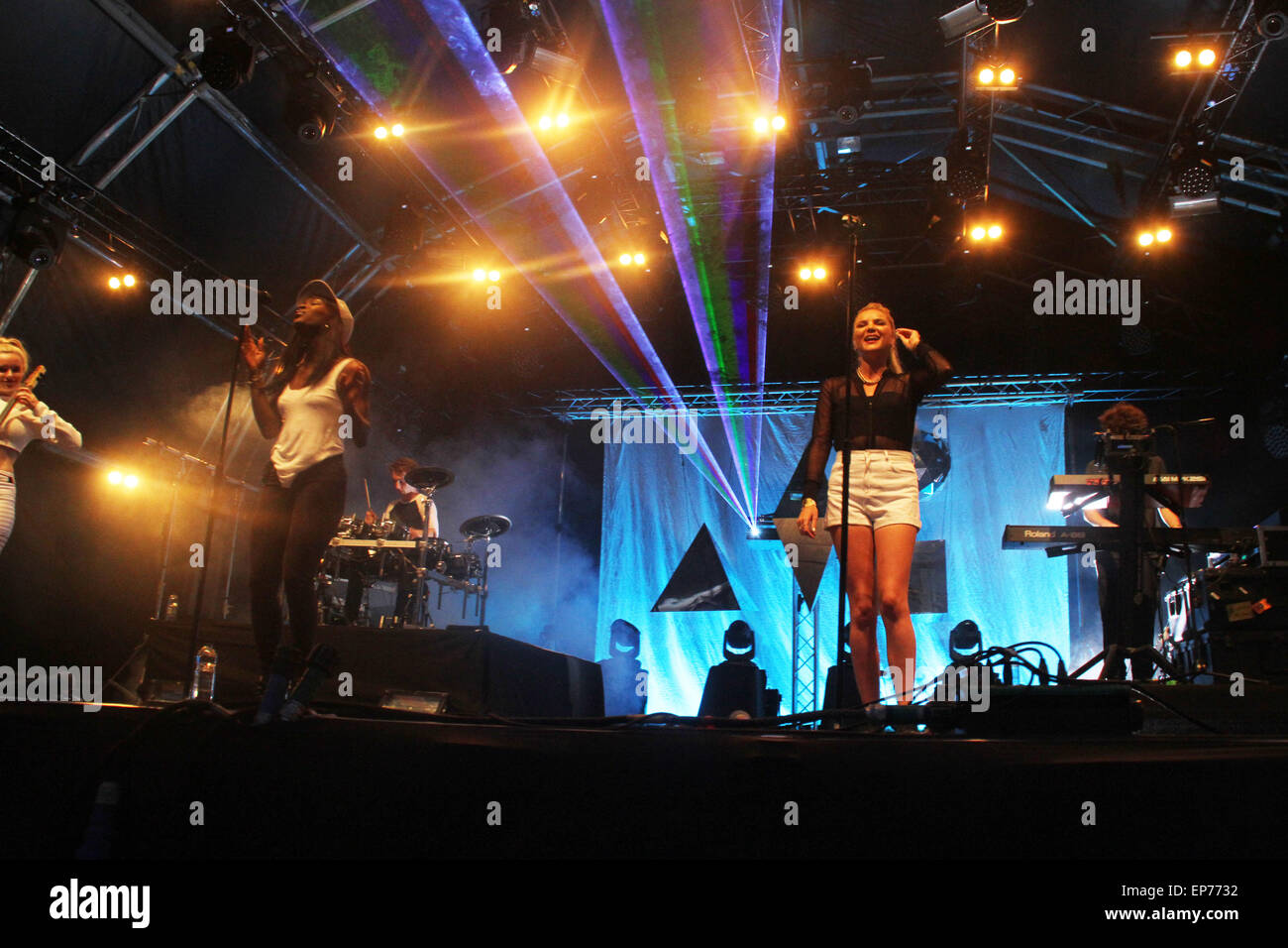 London, United Kingdom. Clean Bandit performing on stage at Summer ...