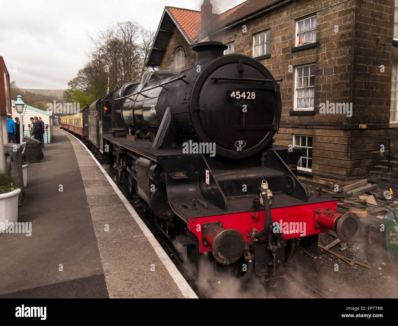 Vintage steam locomotive 45428 eric hi-res stock photography and images ...