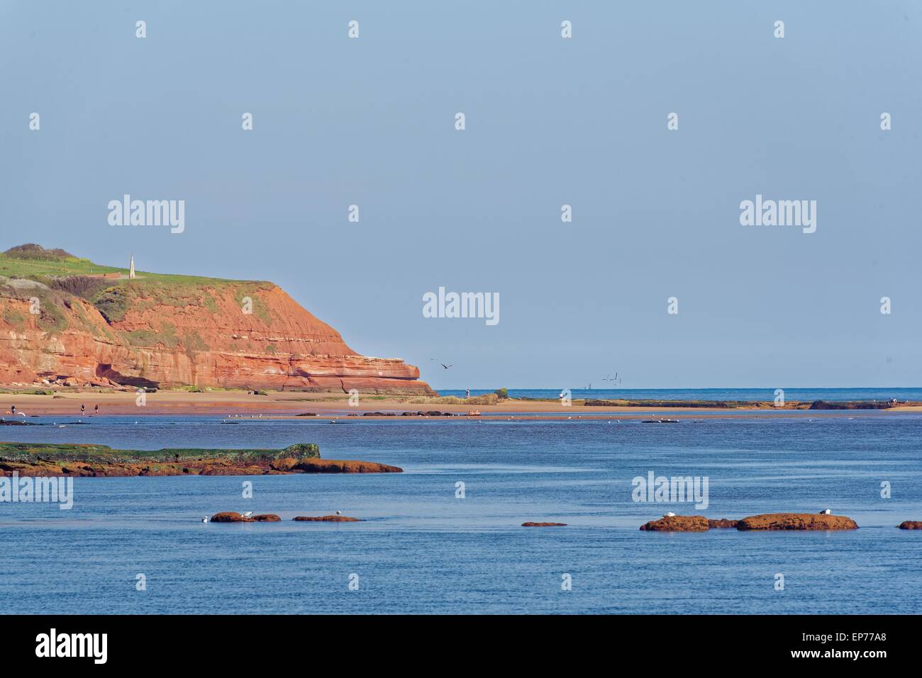New Red Sandstone near Exmouth, civil parish and seaside resort in East ...