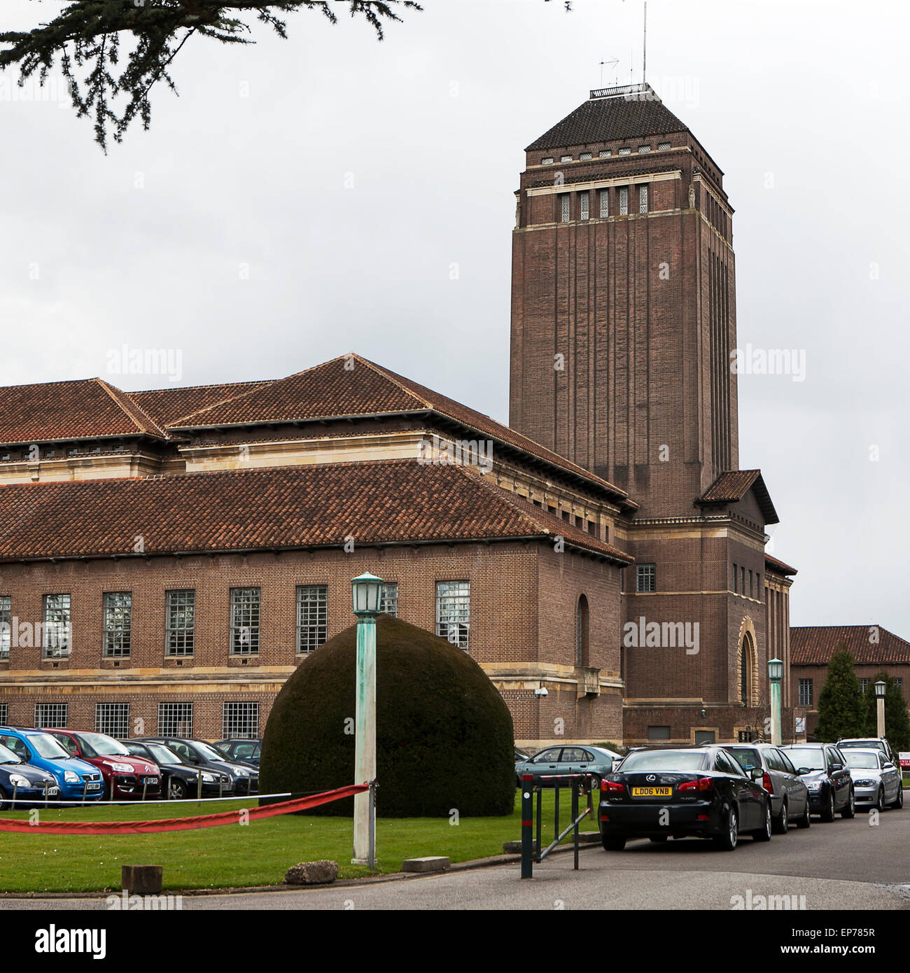 Cambridge, UK - April 22, 2015: Symmetry Cambridge University Library ...