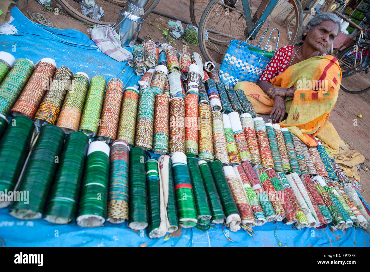 Street Hawker Selling Bangles