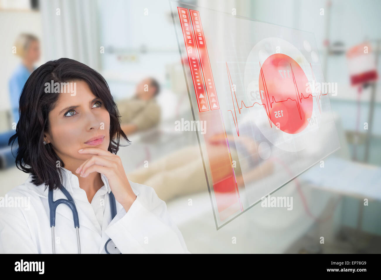 Doctor Showing Ecg Monitor High Resolution Stock Photography and Images ...