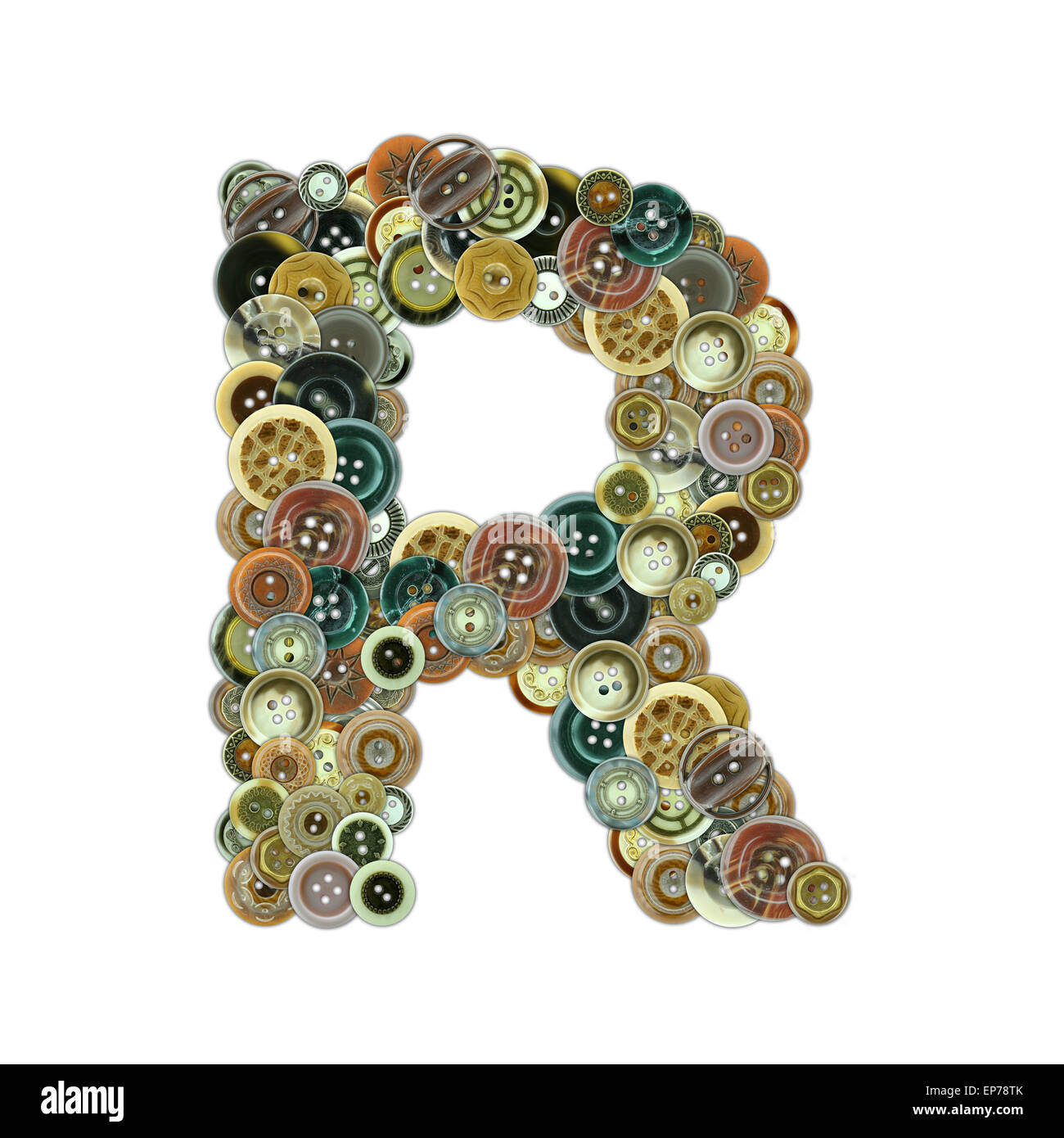 Buttons letter isolated on white Stock Photo - Alamy