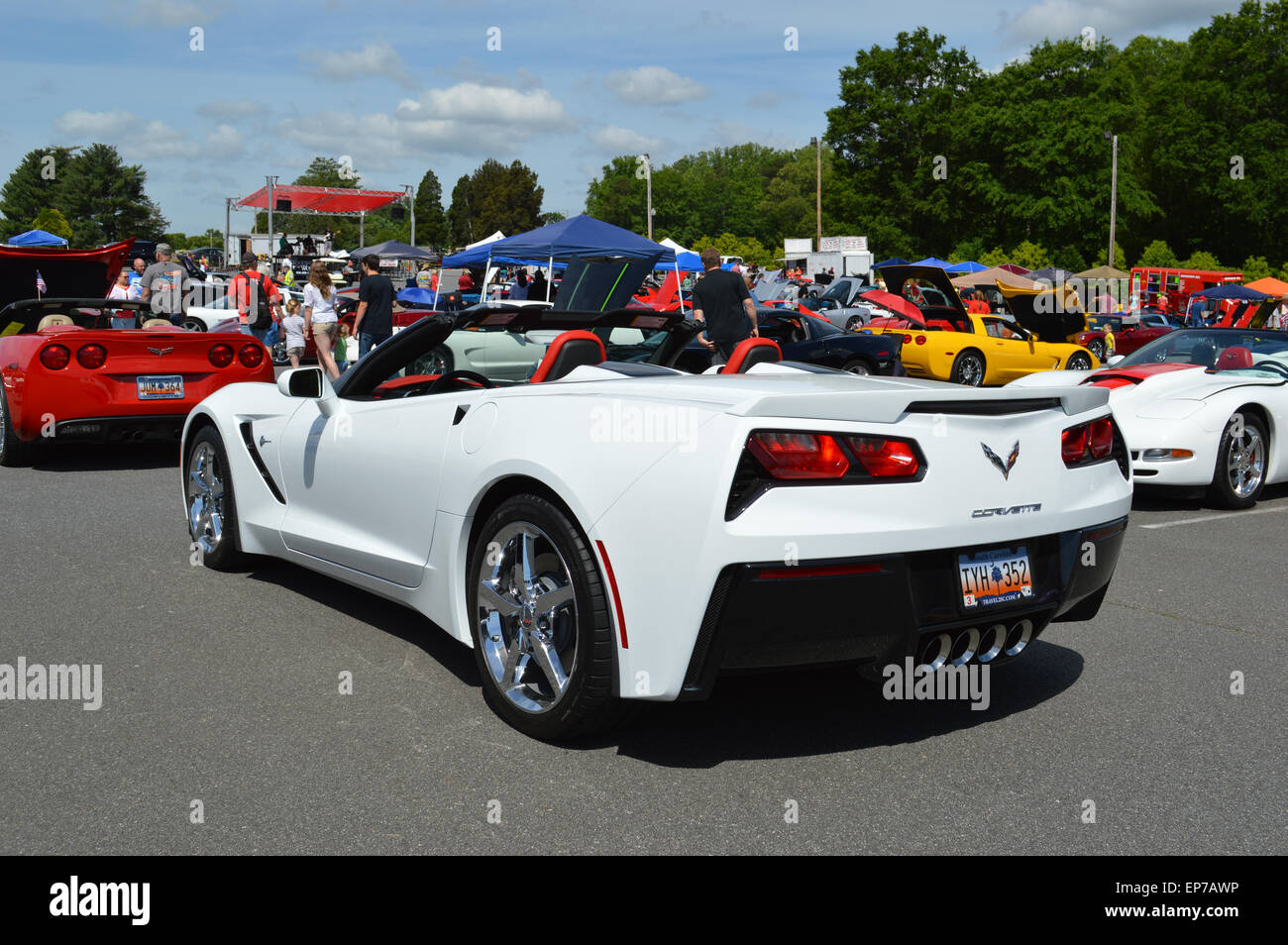 White c7 corvette stingray car hi-res stock photography and images - Alamy