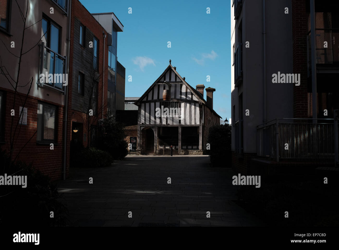 Merchant house in Southampton a medieval house and shop and Inn Stock ...