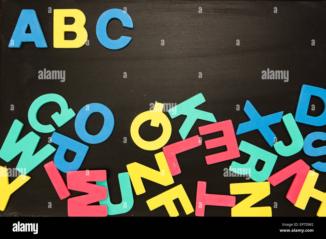 Jumbled alphabet hi-res stock photography and images - Alamy