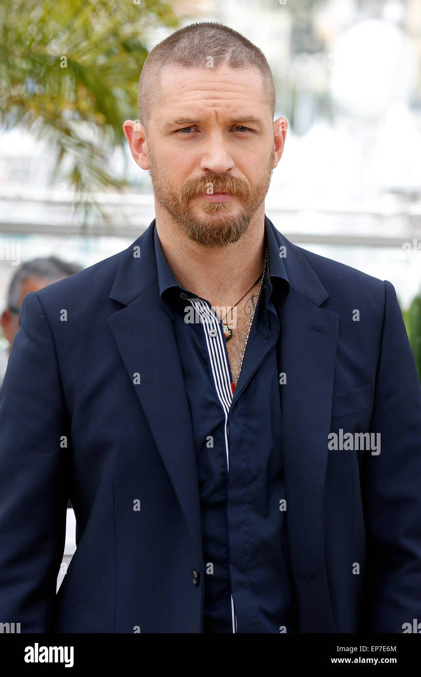 Cannes, France, 14th May, 2015. Tom Hardy during the 'Mad Max: Fury ...