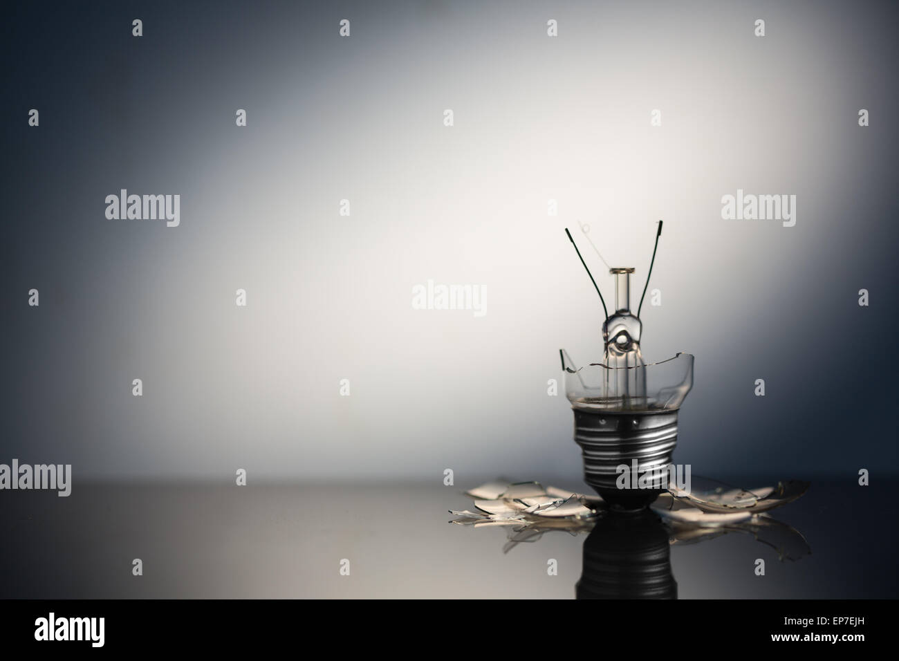 Shattered Light Bulb