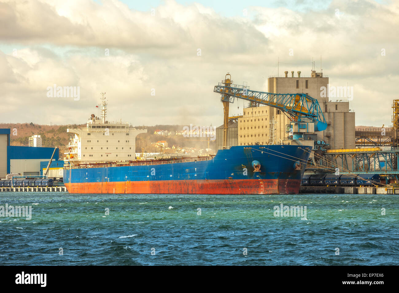 Loading cargo ship in hi-res stock photography and images - Alamy