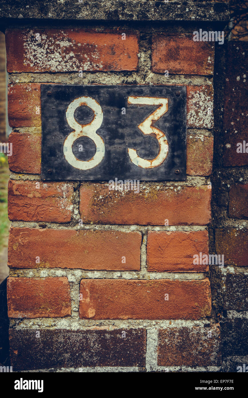 House number 83 hi-res stock photography and images - Alamy