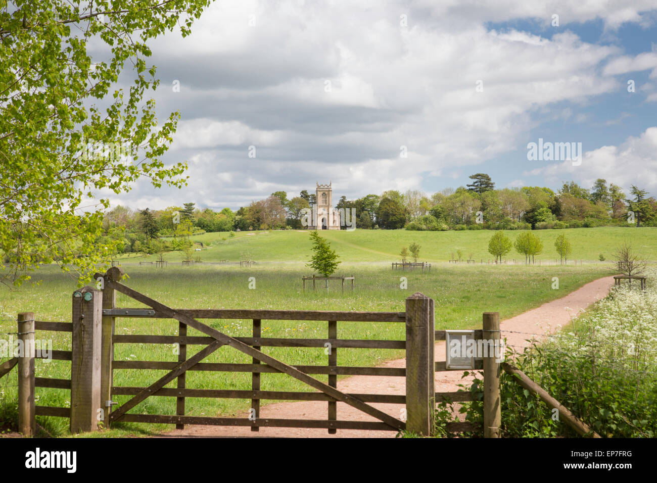Croome Court's attractive parkland and St Mary Magdalene's Church by ...