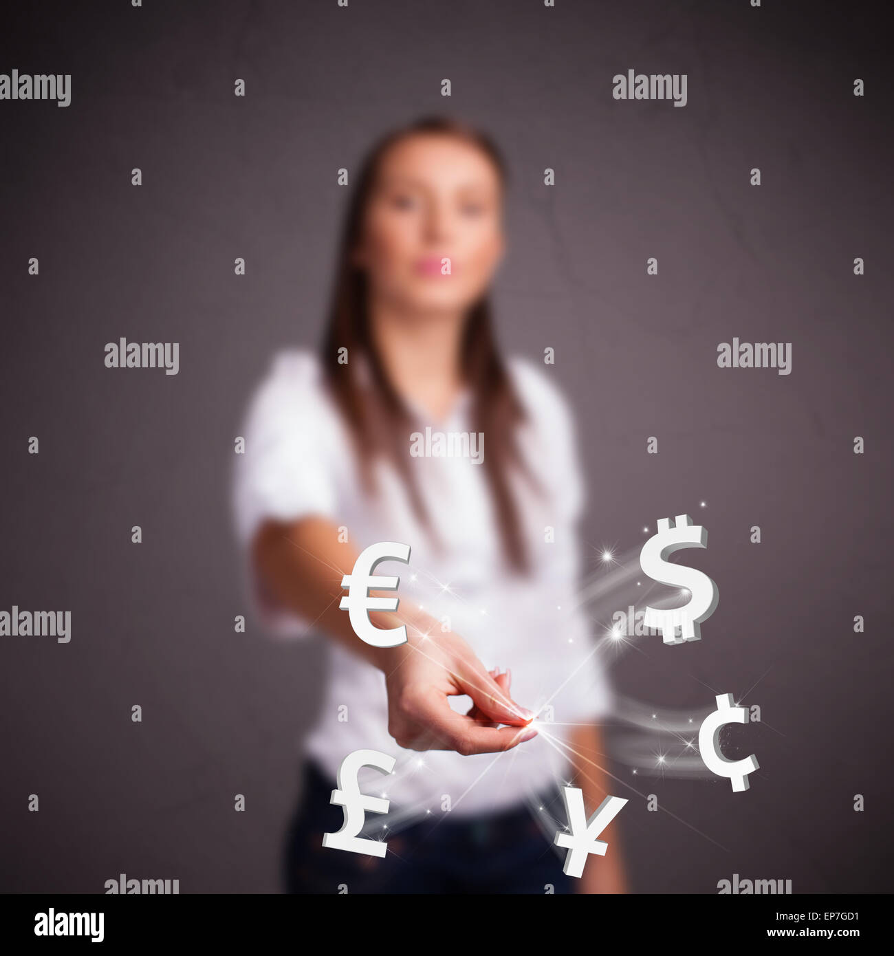 Lady throwing money hi-res stock photography and images - Alamy