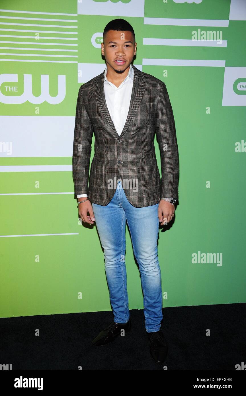 New York, NY, USA. 14th May, 2015. Franz Drameh at arrivals for The CW ...