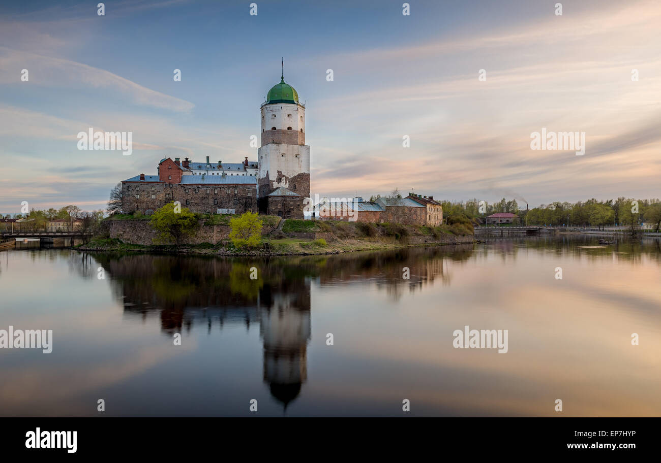 Swedish medieval fortress and Saint Olav tower of 13th century. Now is ...