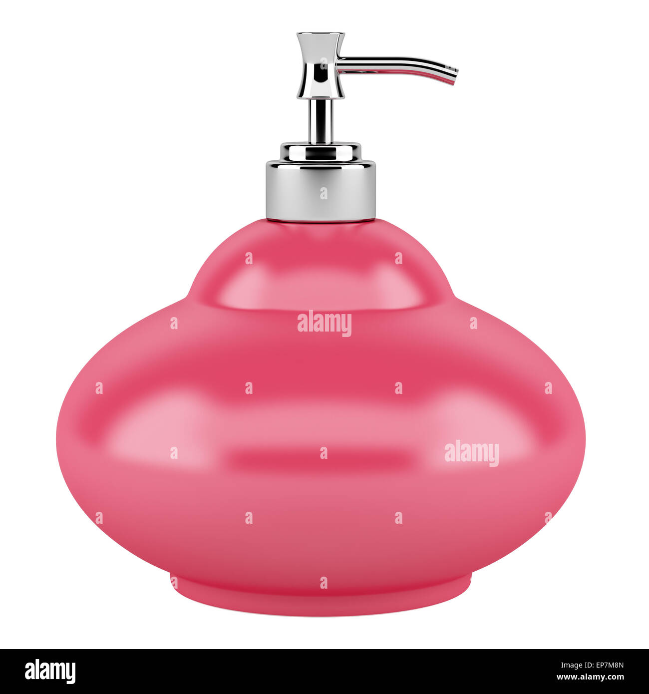 shampoo in pink bottle isolated on white Stock Photo - Alamy