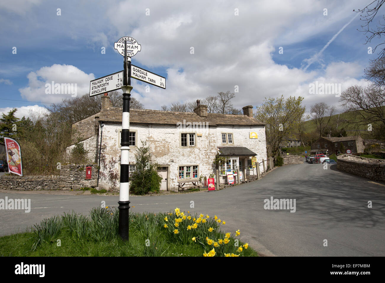 Old Village Shop In Malham Village Stock Photos & Old Village Shop In ...