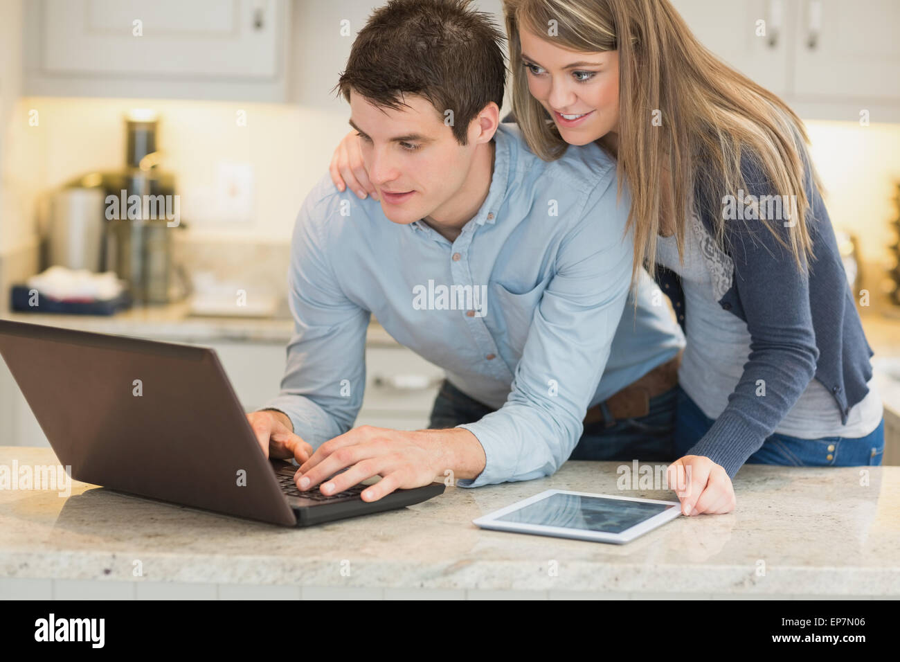 Content male surfing internet hi-res stock photography and images - Alamy