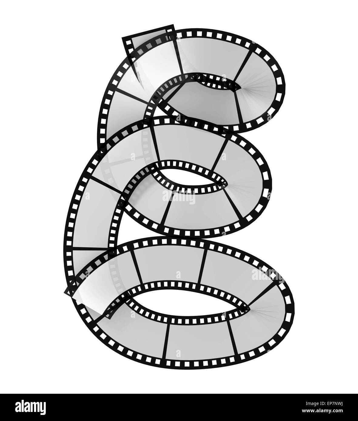 Illustration of the film strip alphabet letter Stock Photo - Alamy