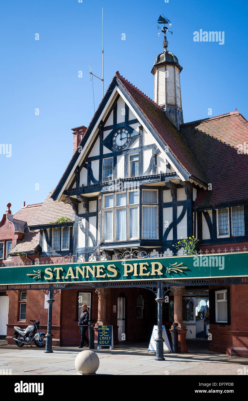 St Annes Pier in Lytham St Annes Lancashire UK Stock Photo - Alamy