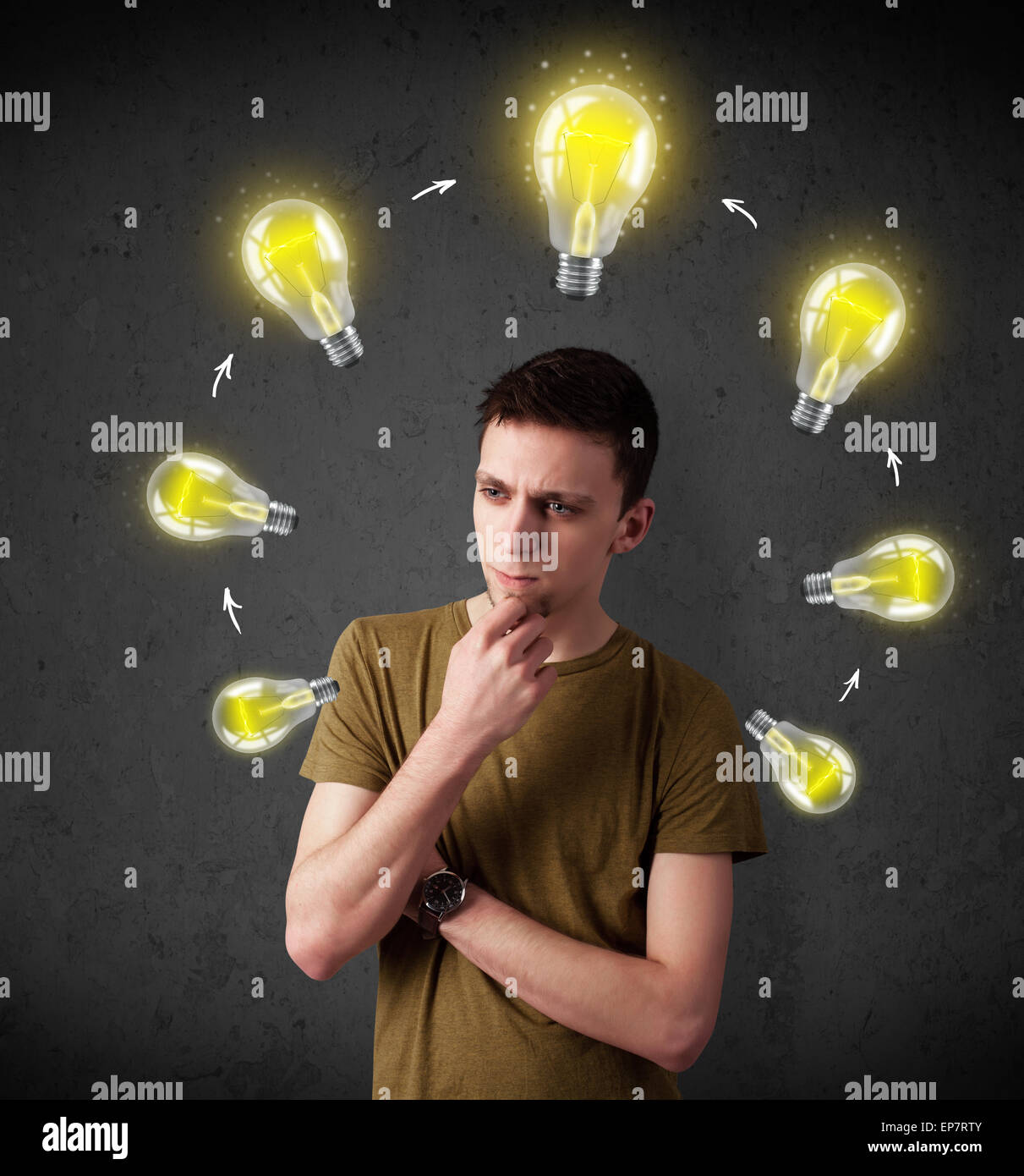 Shine light confusion hi-res stock photography and images - Alamy