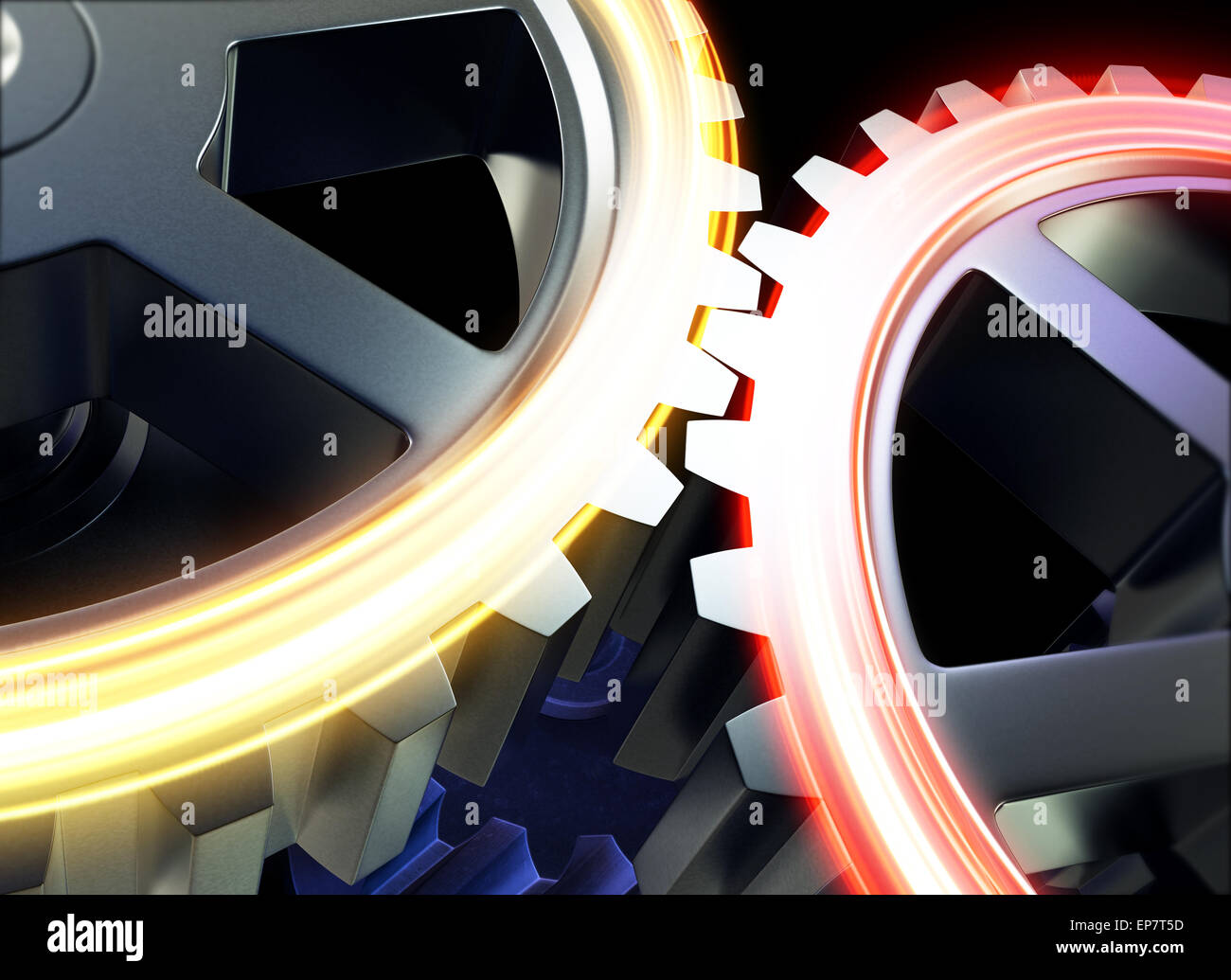 Gear or cogwheel working together Stock Photo - Alamy