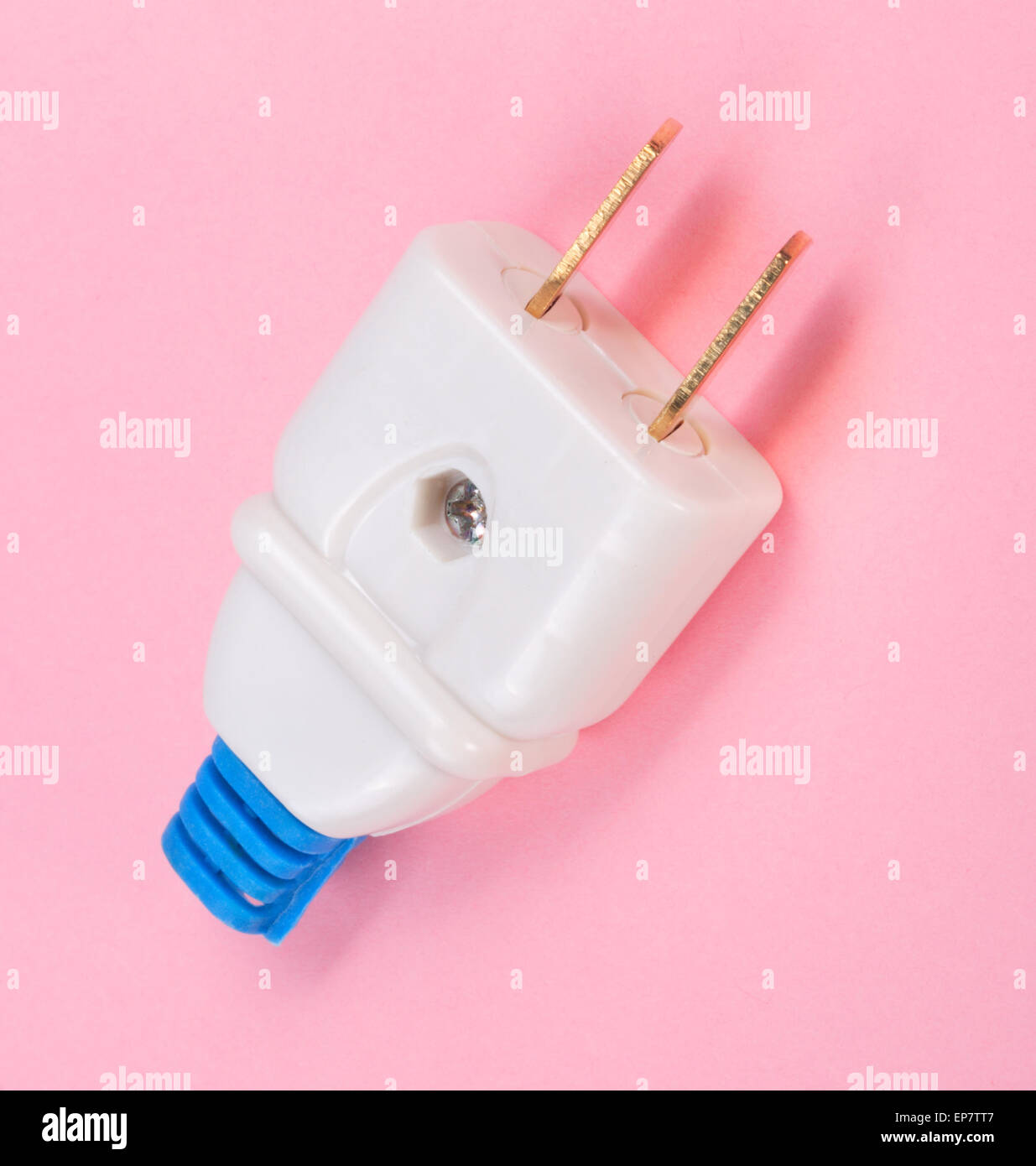 American Outlet Plug on pink background Stock Photo - Alamy