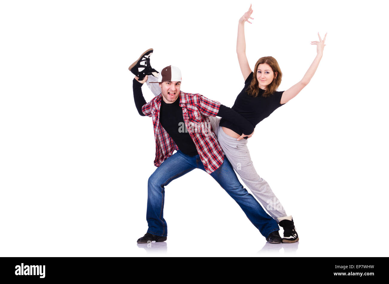 Pair of dancers dancing modern dances Stock Photo - Alamy